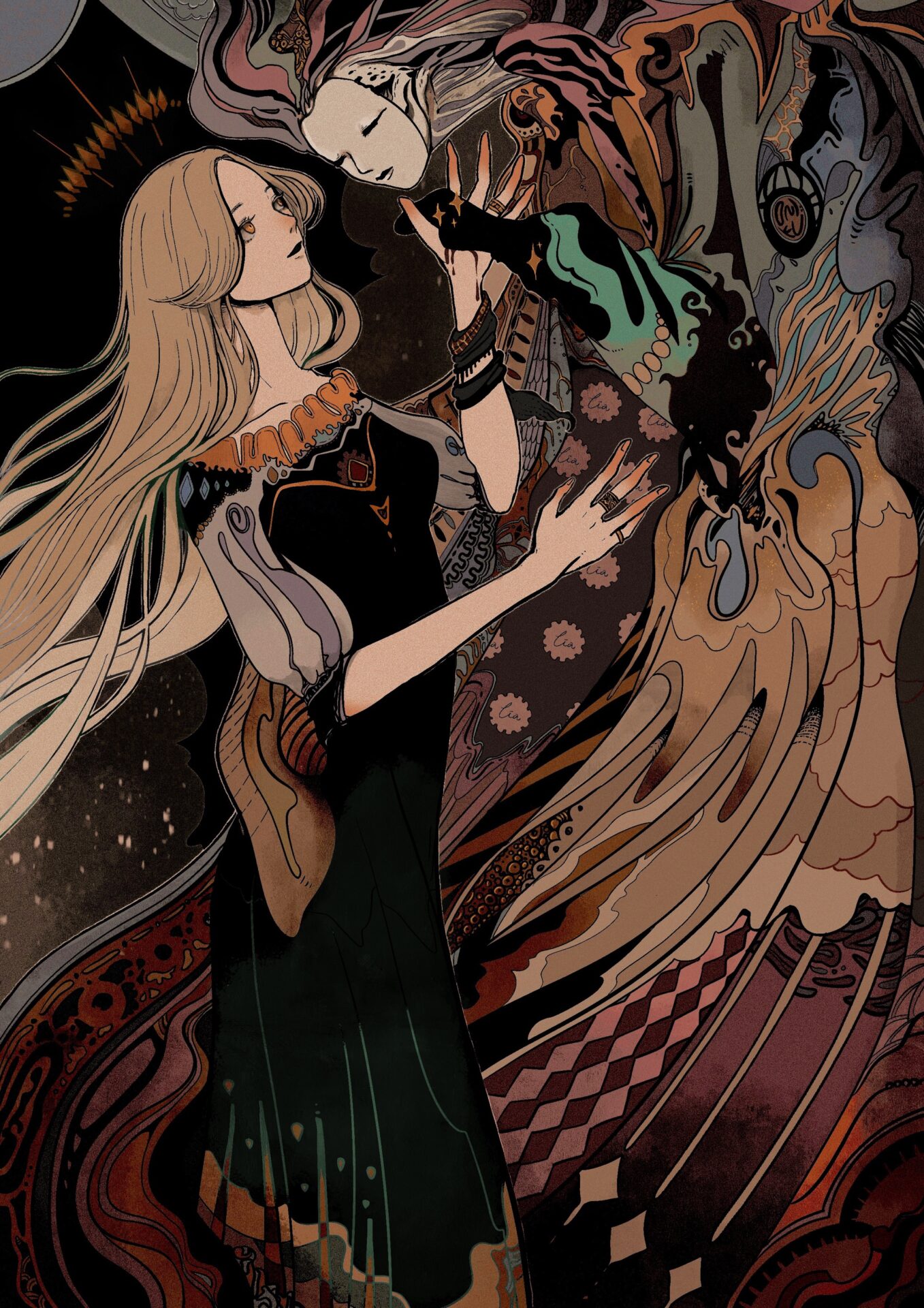 デジタルアート作品「Mask of Hypocrisy」おにく｜DiGARO -Digital Art Gallery-